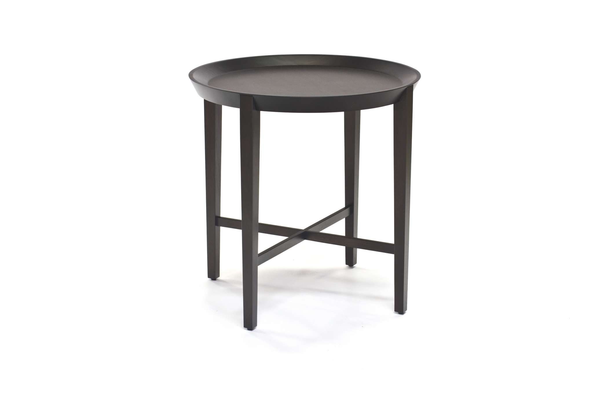 BW3304 Round Side Table with Top Lip-Custom - Black Wolf Design